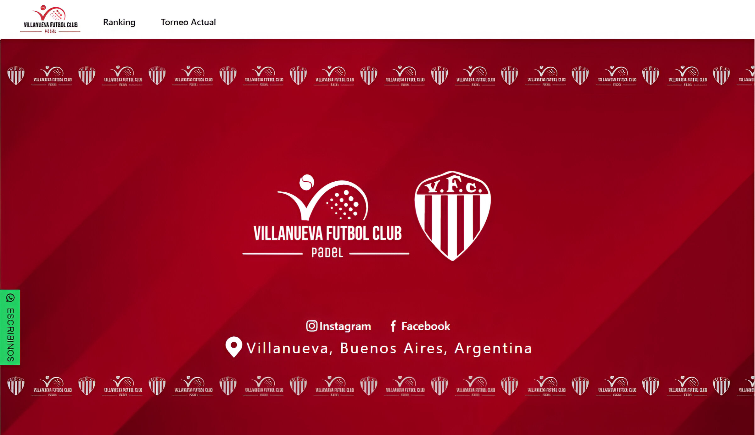 Padel Villanueva - Cancha de padel del Villanueva Futbol Club
